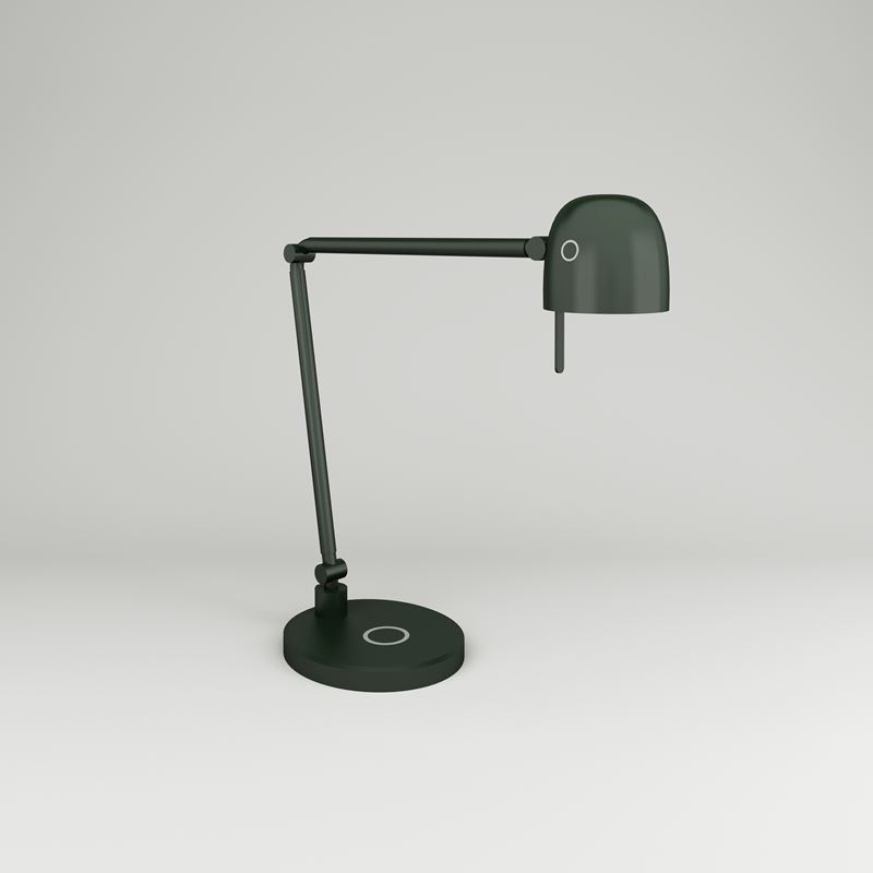Desk lamp LightUp Neos desk x, dimmar, USB & Qi
